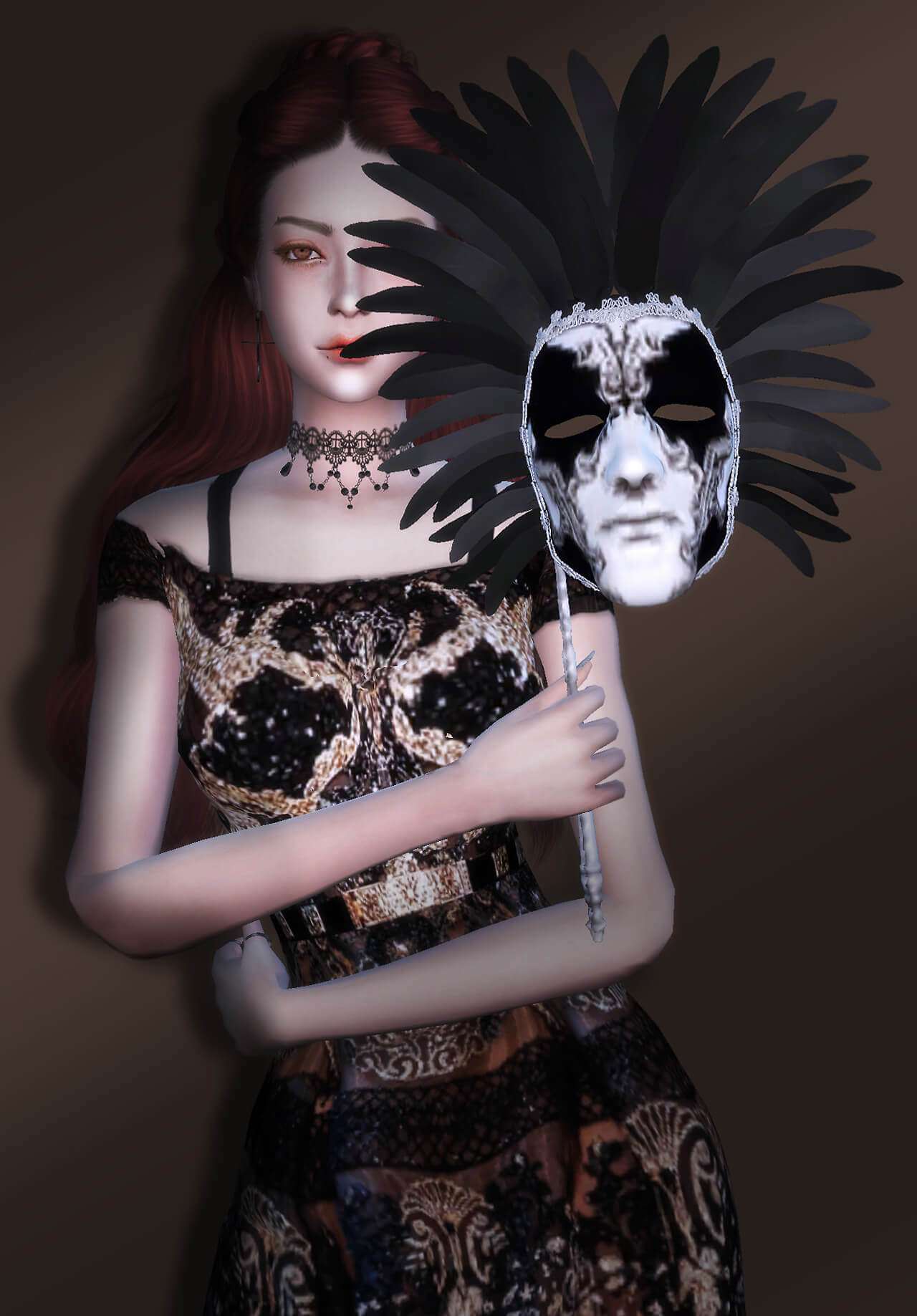Venetian Mask+ 2 poses - Sims4File