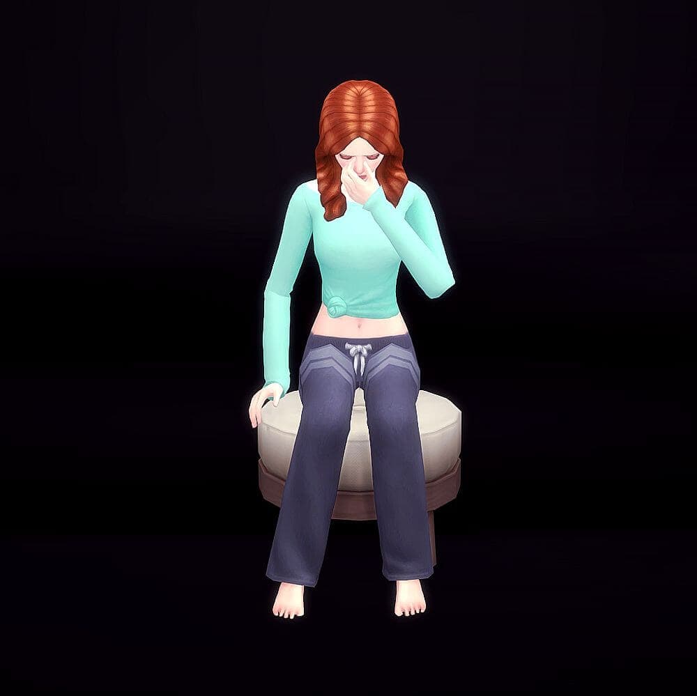Depressed Pose Pack - Sims4File