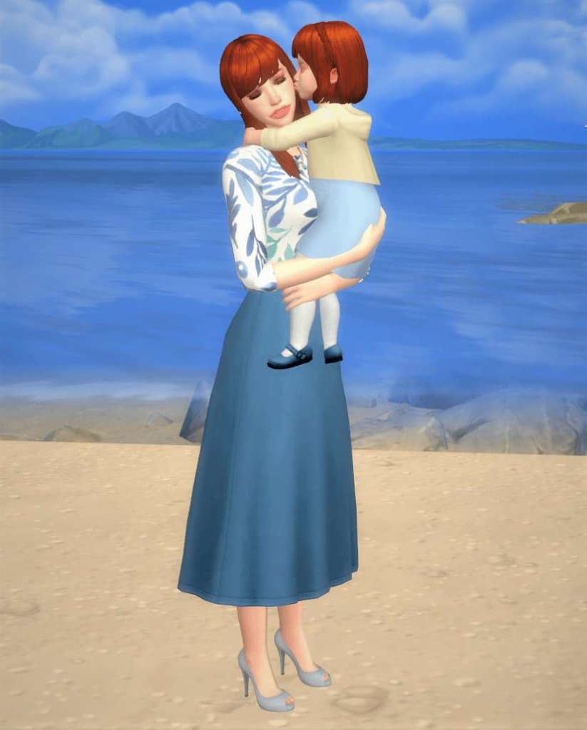 Mother and Child Pose Pack - Sims4File
