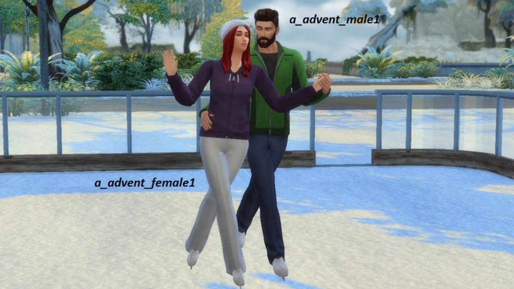 Ice Skating Pose Pack - Sims4File