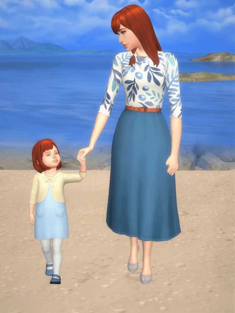 Mother and Child Pose Pack - Sims4File