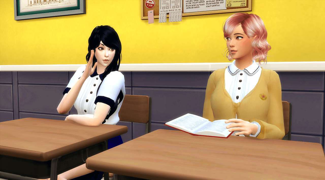 Back to School Poses - Sims4File