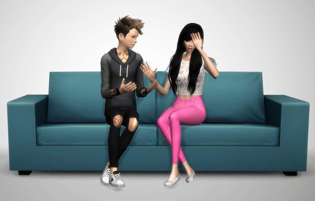 The Art of Arguing Poses - Sims4File