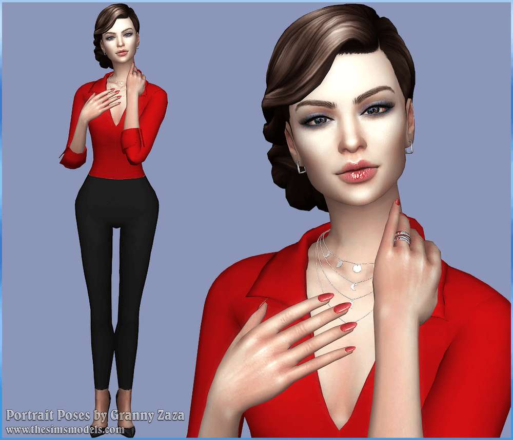 Portrait poses for TS4 - Sims4File