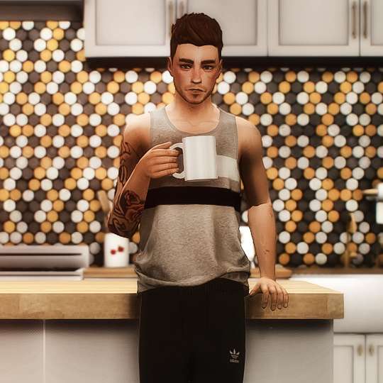Kitchen counter pose pack - Sims4File