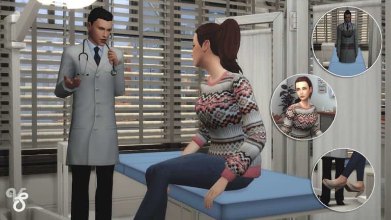 Poses at hospital - Sims4File