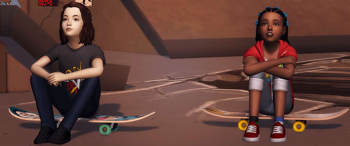 Kids skateboard pack - Sims4File