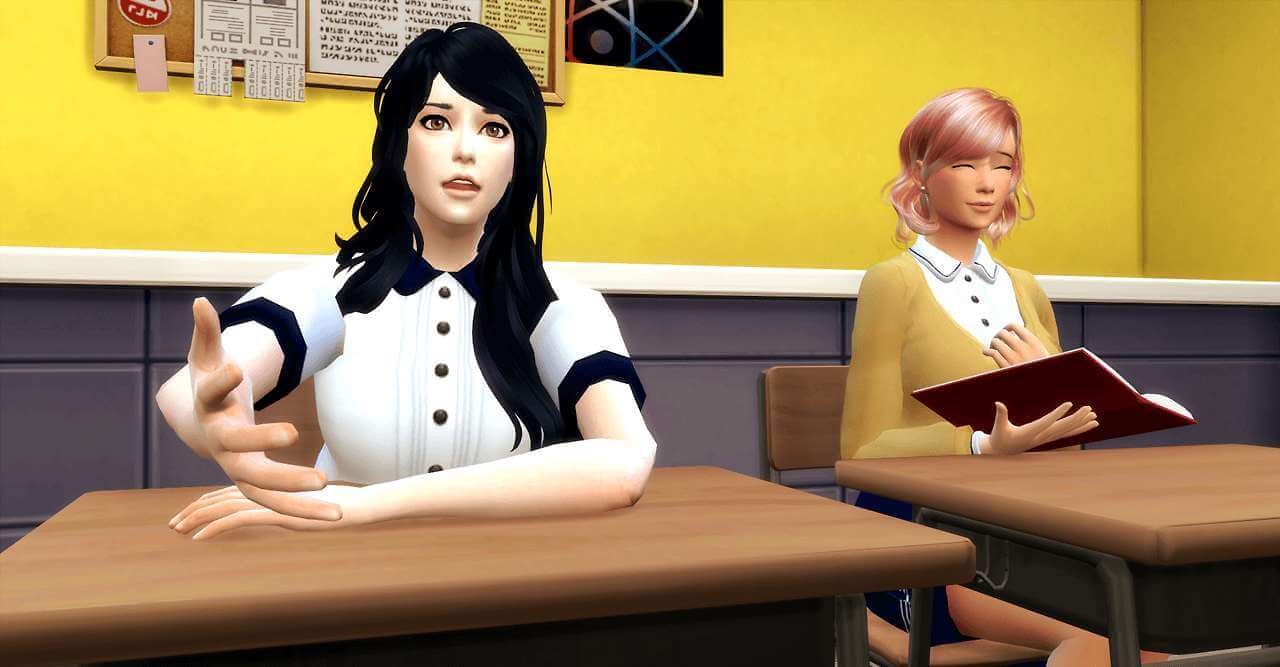 Back to School Poses - Sims4File