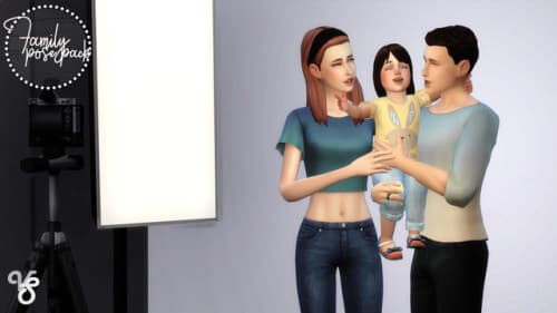 Family group poses V2 - Sims4File