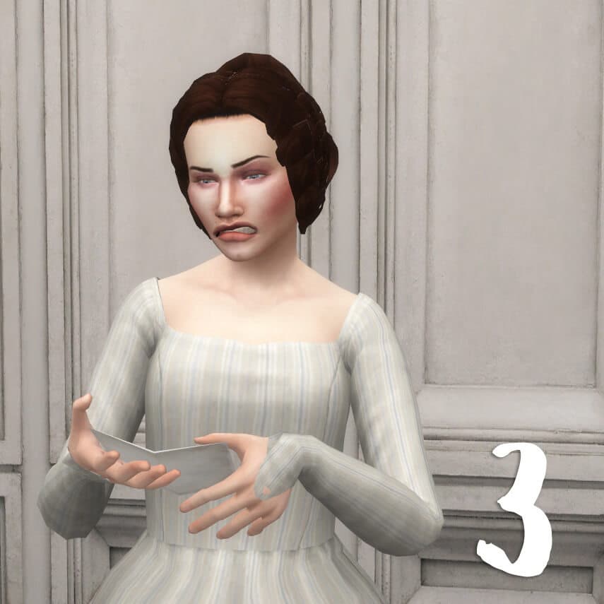 Reading a Letter Pose Set - Sims4File