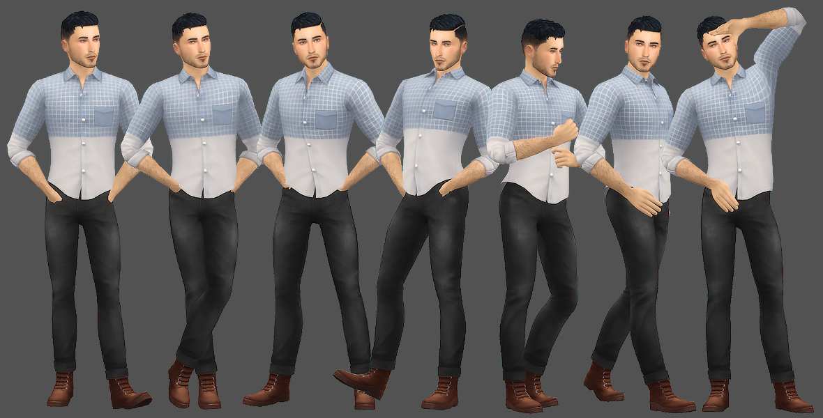 Male Model Pose Pack 1 - Sims4File
