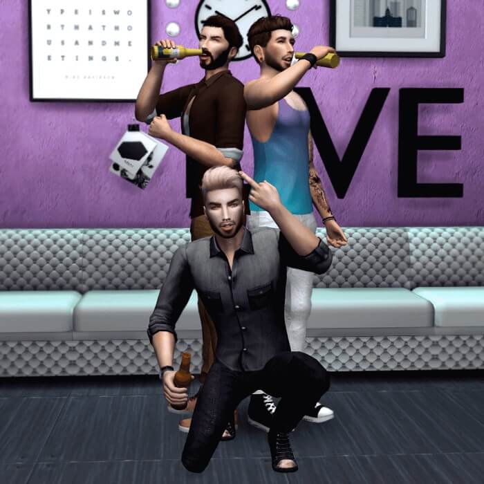 Party With Friends - Pose Pack - Sims4File