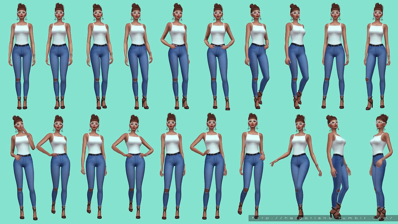 Model poses 14 - Sims4File