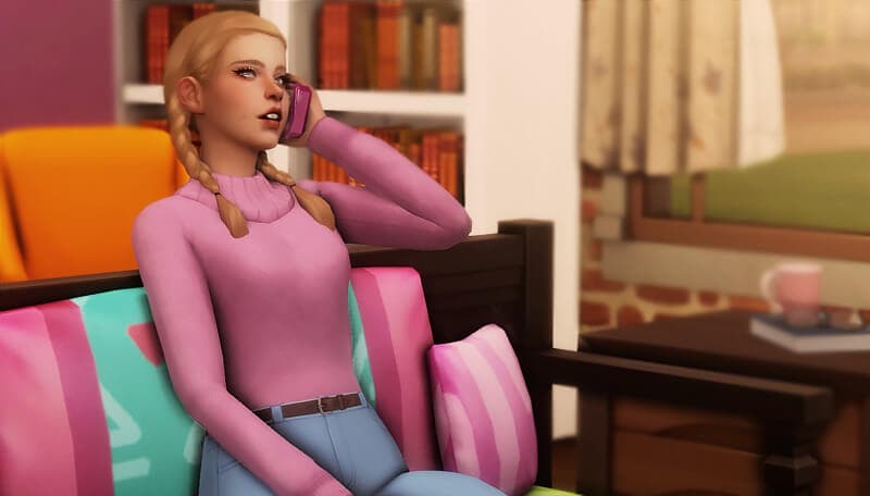 PHONE CALL POSES - Sims4File