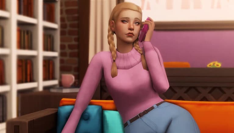 PHONE CALL POSES - Sims4File
