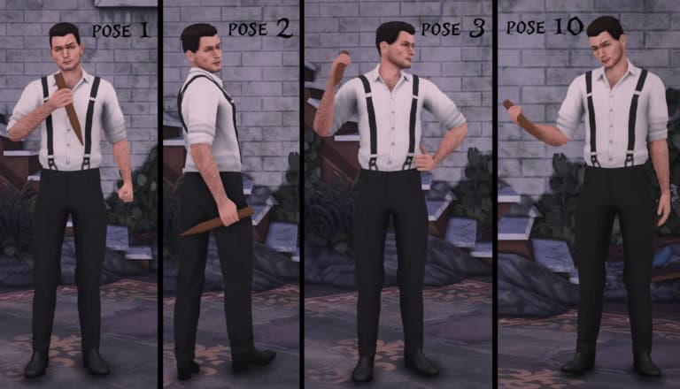 Vampire Slayer Pose Pack - Sims4File