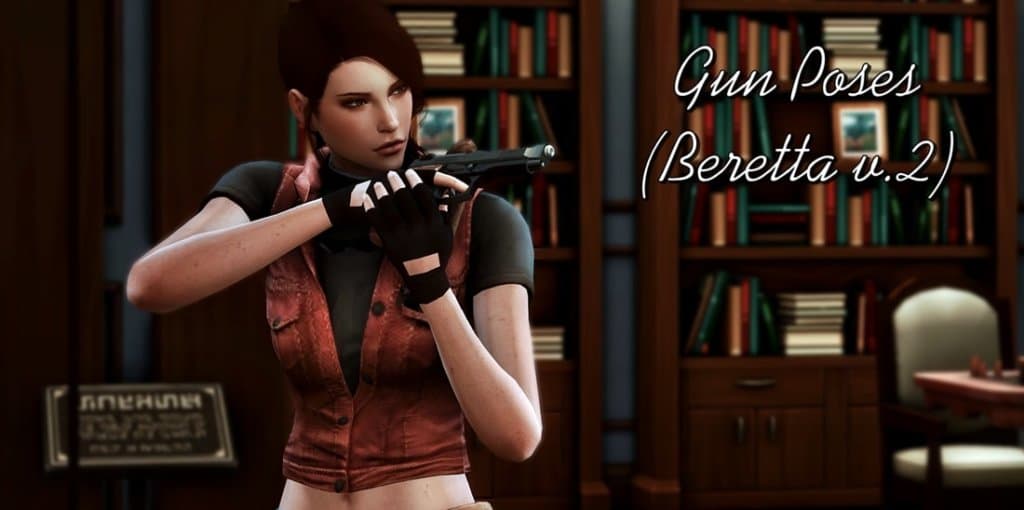 GUN POSES 2 - Sims4File