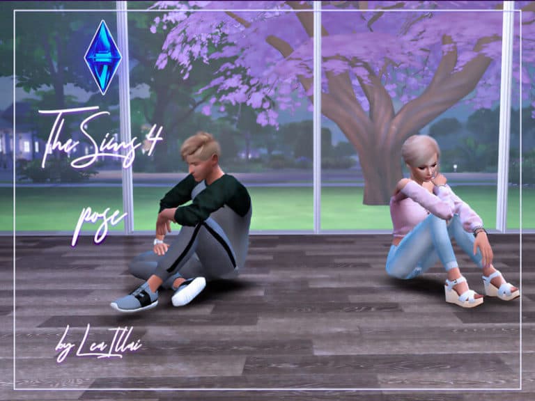 Sitting on the floor - Sims4File