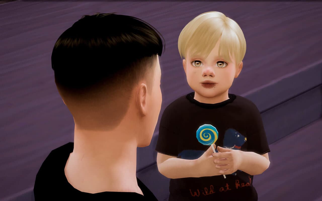 With daddy - Sims4File
