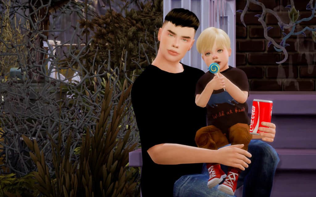With daddy - Sims4File